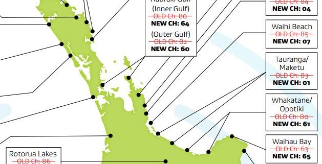 VHF CHANNEL INFORMATION CHANGES - Tristram Marine